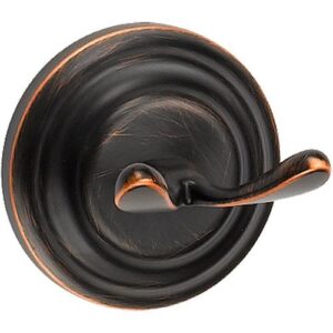 designers impressions® 800 series oil rubbed bronze double robe hook