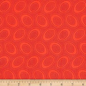 kaffe fassett collective aboriginal dot orange, fabric by the yard