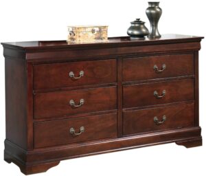 signature design by ashley alisdair traditional 6 drawer dresser, dark brown