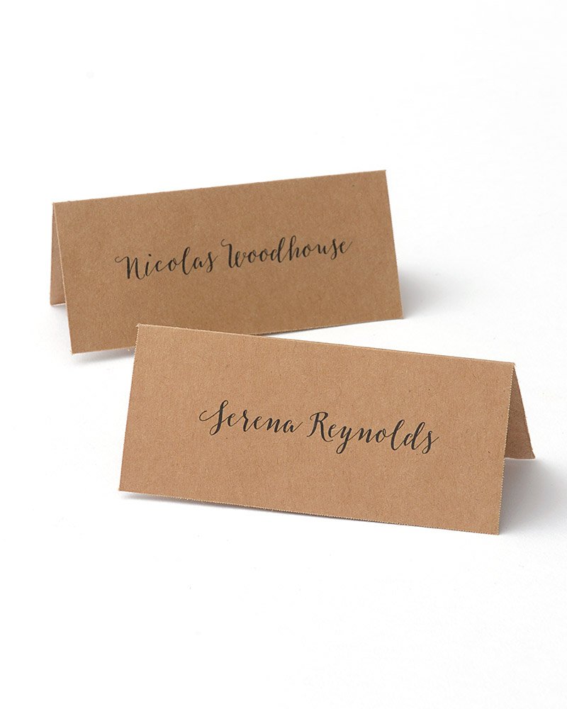 Kraft Printable Place Cards