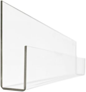 peekaboo clear acrylic shelves (36') - set of 2