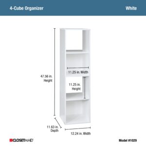 Closetmaid 4 Cube Stackable Storage, White