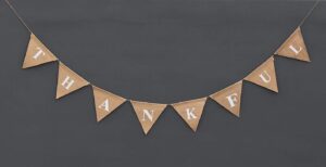 thankful banner ornate give thanks banner rustic chic party décor engagement wedding bridal shower décor-holiday bunting-home and outdoor banner-elegant grateful banner