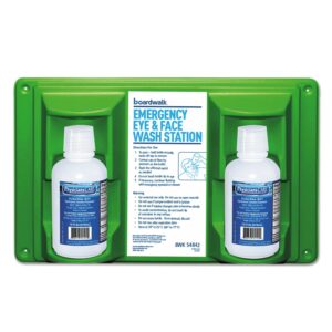 boardwalk 54842 emergency eyewash station with 16 oz. bottles (6/kit)