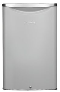 danby dar044a6pdb 4.4 cu.ft. mini fridge, compact refrigerator for bedroom, living room, bar, dorm, kitchen, office, e-star in pearl white with lock