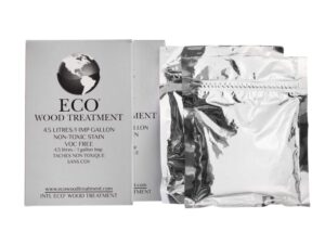 eco wood treatment 1 us gallon, long lasting, silvery patina, semi-transparent (2 pack)