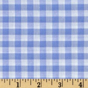 richcheck 60" gingham check 1/4" blue, fabric by the yard