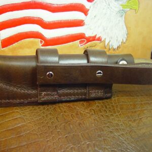 CUSTOM Made Ontario Rat 7 Knife Sheath Made 10 oz. Leather.and The SOG Seal Team Knife.