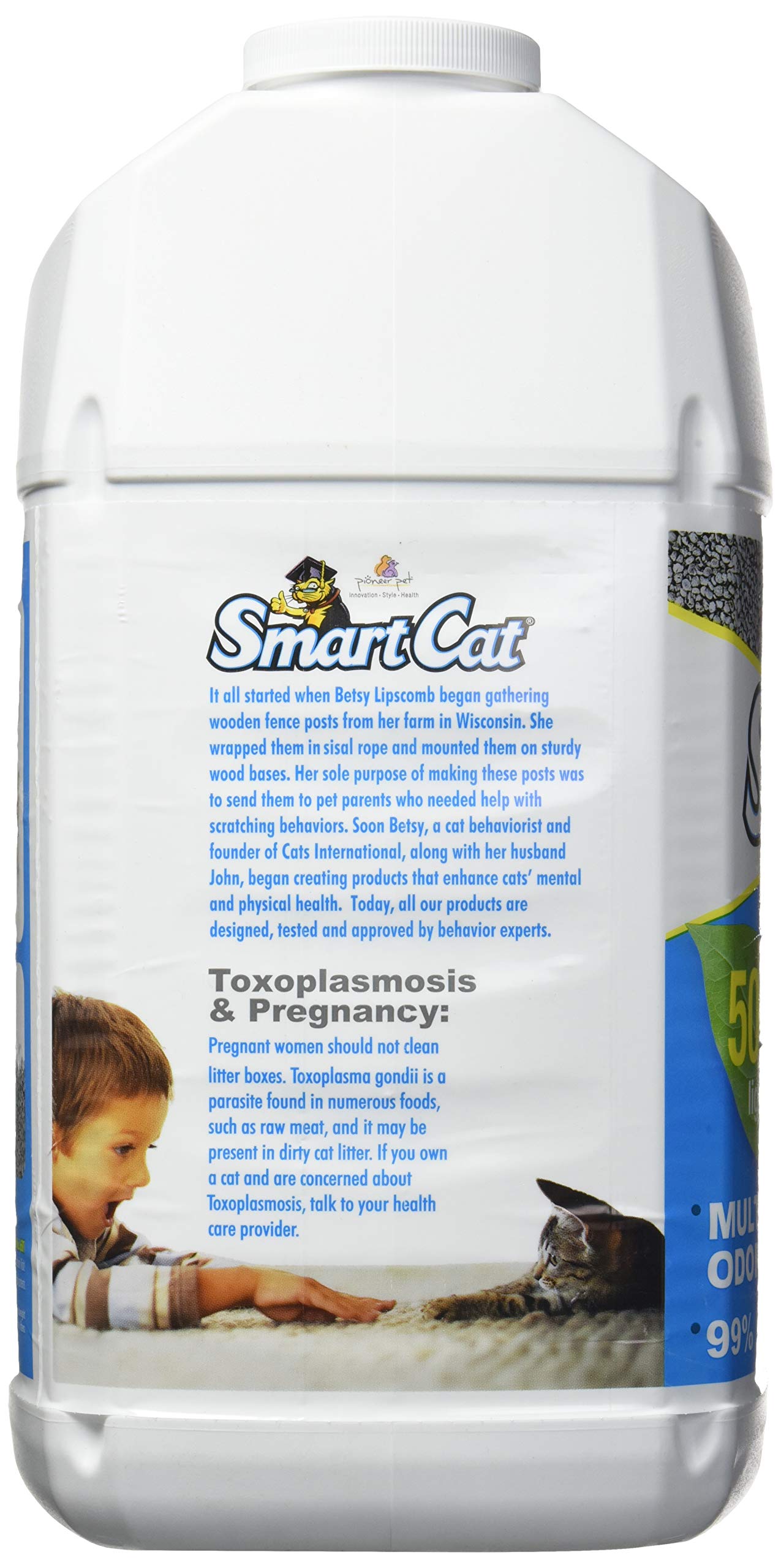 SmartCat Lightweight Clumping Litter, 10 Pound (160oz 1 Pack) - Unscented and Lightweight