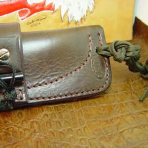 CUSTOM Made Ontario Rat 7 Knife Sheath Made 10 oz. Leather.and The SOG Seal Team Knife.