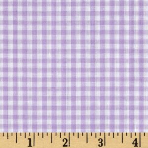 richcheck 60" gingham check 1/8" lilac, fabric by the yard