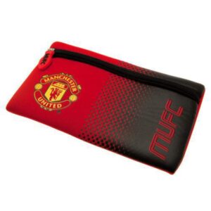 manchester united f.c. fade design flat pencil case