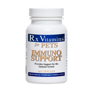 rx vitamins for pets immuno support for dogs & cats - immune system support - help brain function bones muscles stress & aging - 60 capsules