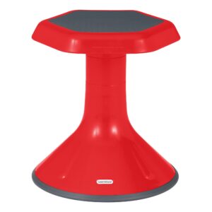 learniture active learning chair/ stool, 15" h, red, lnt-3046-15rd