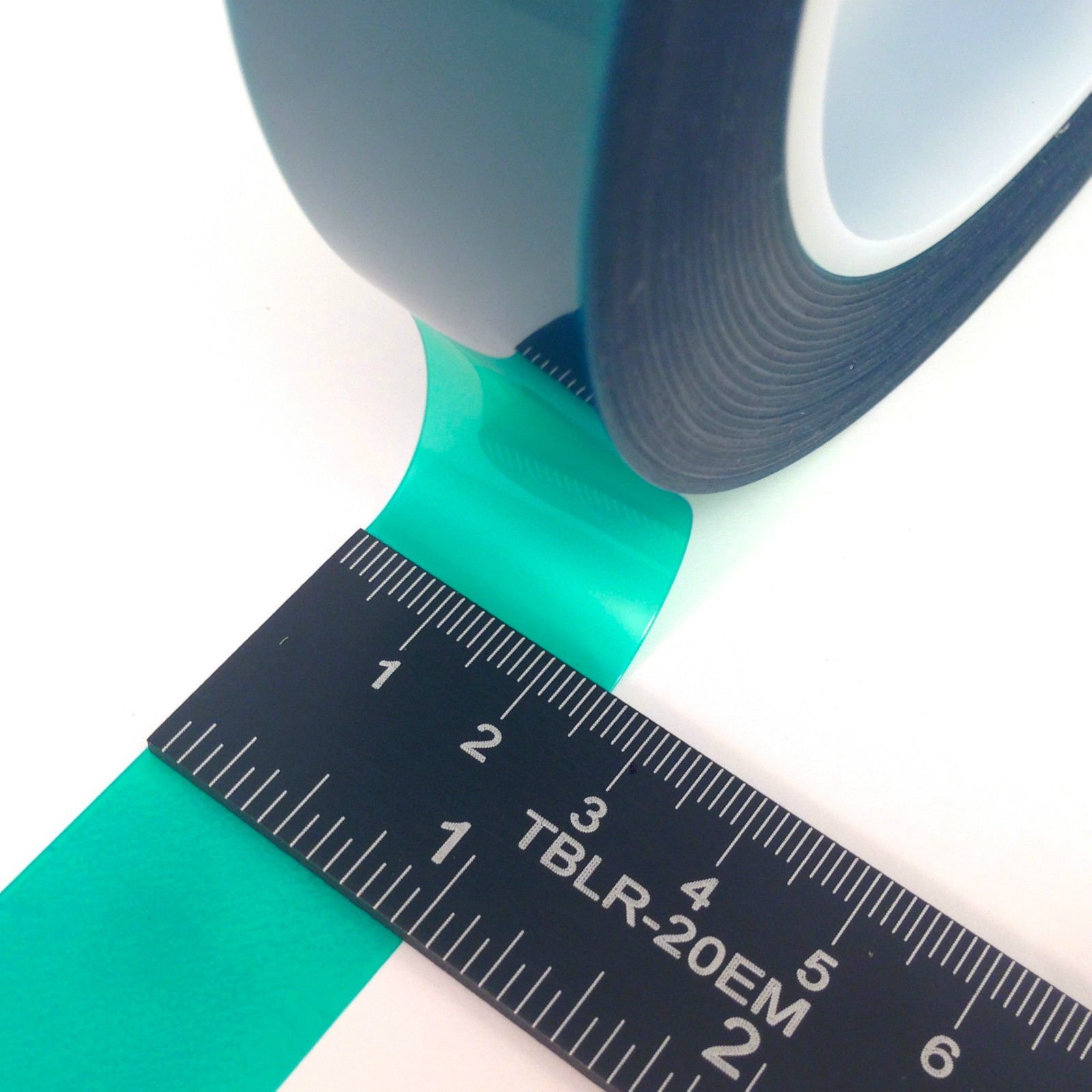 1" Wide High Temp Masking Tape for Powder Coating, Custom Painting, Hydrodip, Sublimation - Green Polyester Silicone Adhesive