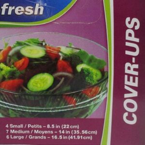 Food Storage Cover-ups, Elastic Stretch-to-Cover Variety Packs, 4-pk Set by SureFresh