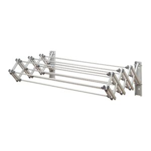 woolite laundry 360 aluminum 36" collapsible wall drying rack