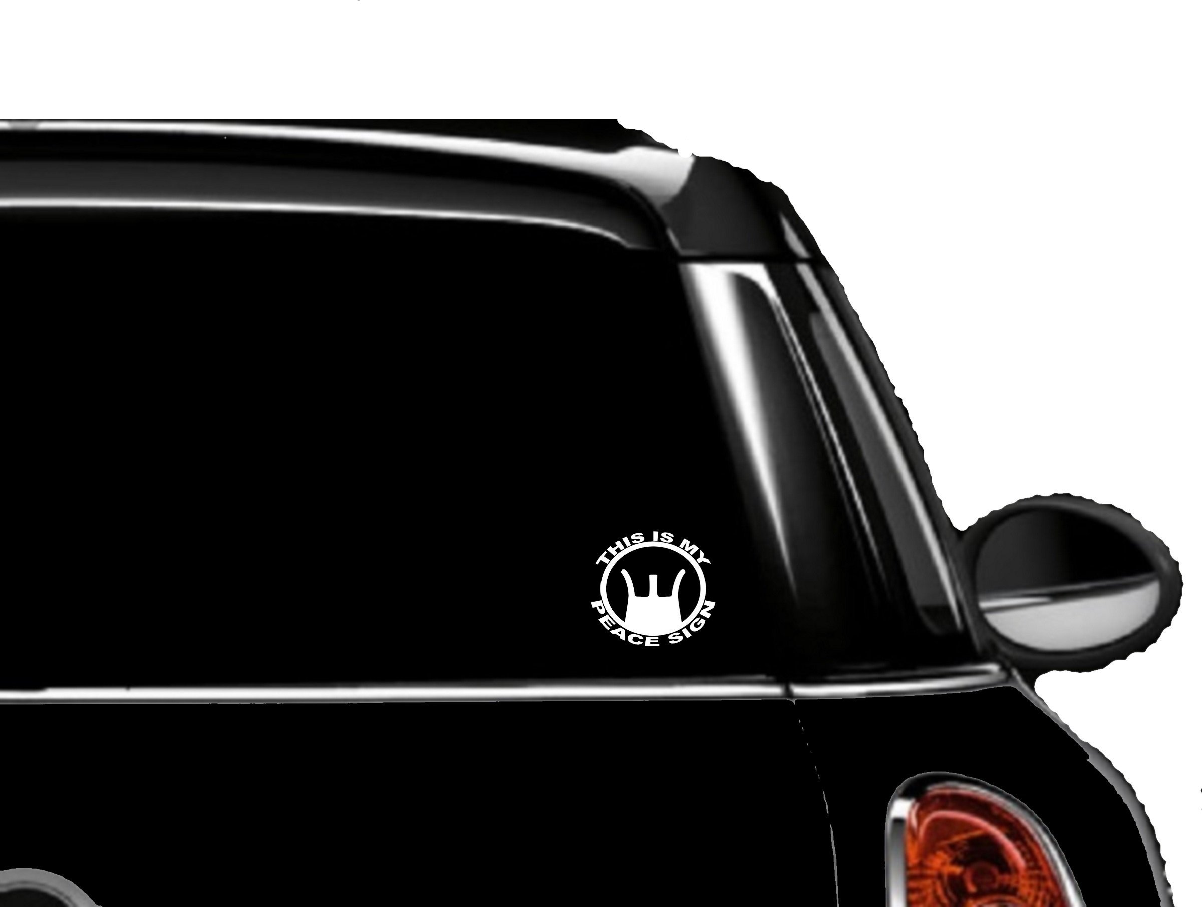 This is My Peace Sign 6" White Vinyl Car/Truck/Laptop/Wall Decal