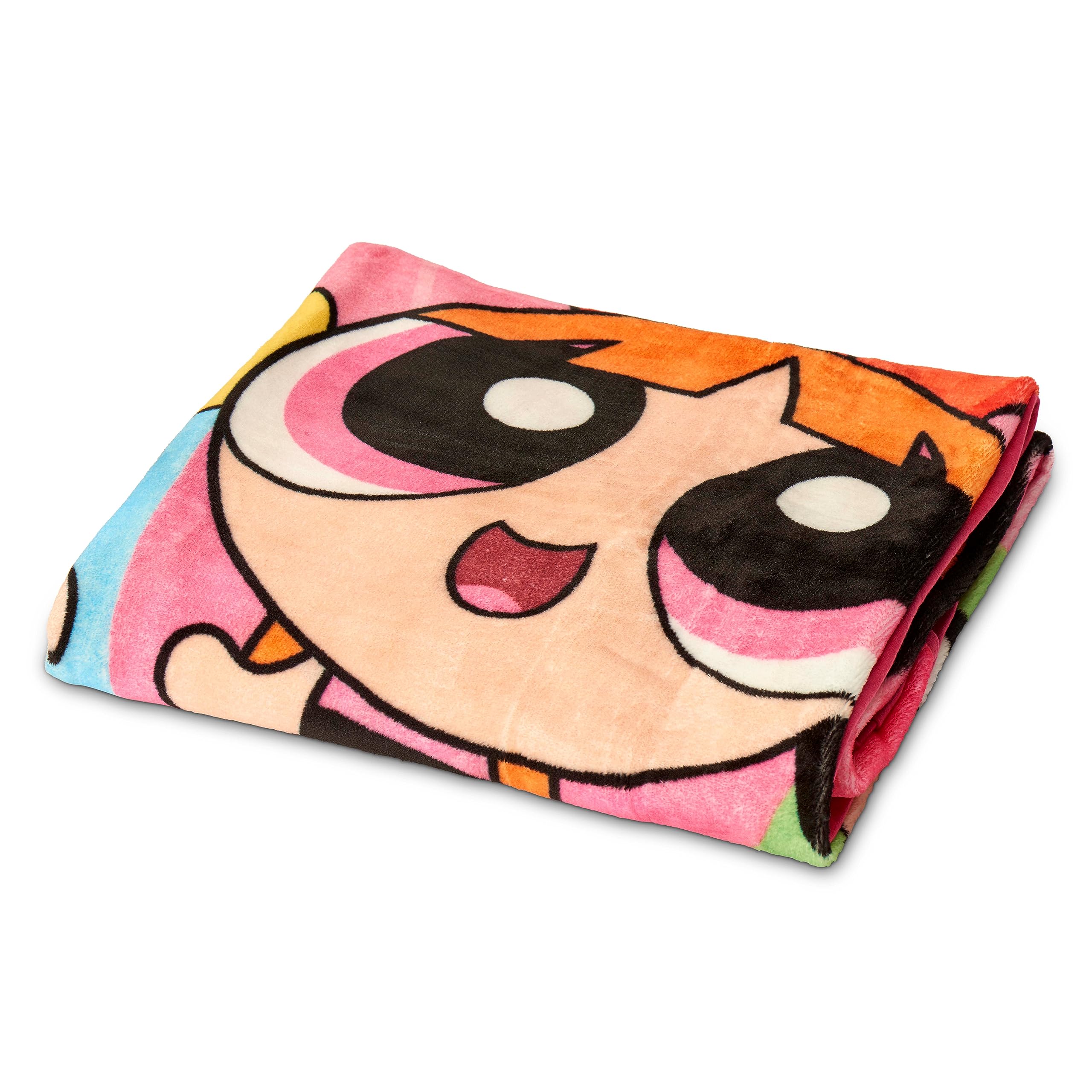 Northwest Cartoon Network Micro Raschel Throw Blanket Powerpuff Girls, Day Saved, 46" x 60"