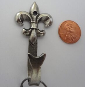 norma jean designs, llc fleur de lis wall decor hook, 1pc, antique silver