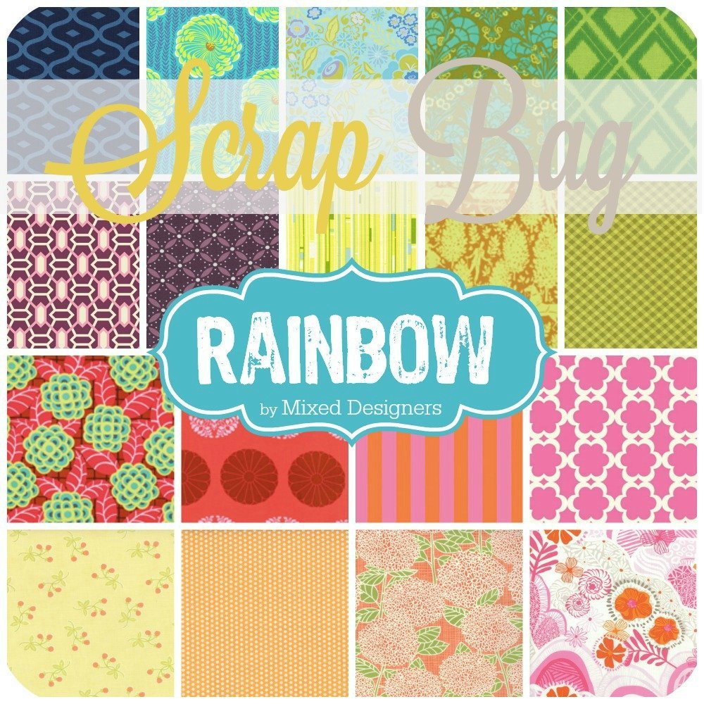 Rainbow Scrap Bag (RAINSB) by Mixed Designers for Southern Fabric