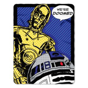 northwest star wars fleece throw blanket, 45" x 60", doomed