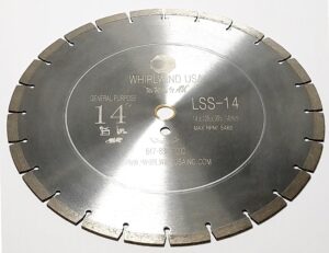 whirlwind usa lss 14 inch diamond saw blade,dry or wet cutting concrete saw blades for sharp cutting concrete marble granite brick masonry,broadened cutter head