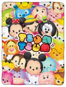 disney-pixar tsum tsum, "tsum tsum" micro raschel throw blanket, 46" x 60", multi color, 1 count