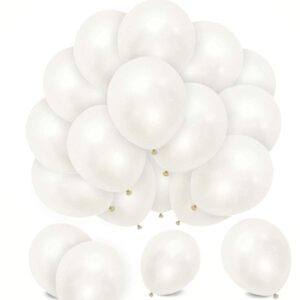 elecrainbow 12 inches 320 grams thickened white balloons,white party supplies for birthday wedding baby shower graduation anniversary memorial day,100 count