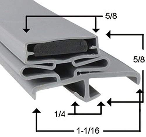 Continental Refrigeration 2-723 Door Gasket 21 3/8 X 60 1/2 Gray For Continental Refrigeration # 741252 by Continental Refrigeration