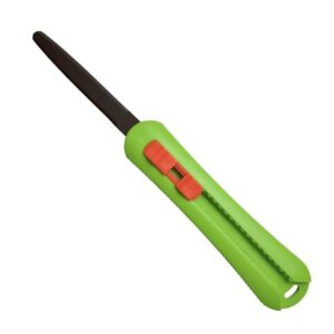 CANARY Box Cutter Retractable Blade, Safety Corrugated Cardboard Cutter Knife [Non-Stick Fluorine Coating Blade], Made in JAPAN, Green (DC-30F-1)