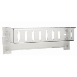 hubert refrigerator cooler door beverage rack clear polycarbonate - 18 1/4" l x 4 1/2" w x 6" h