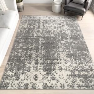 nuloom deedra modern abstract area rug - 4x6 area rug modern/contemporary grey/ivory rugs for living room bedroom dining room kitchen