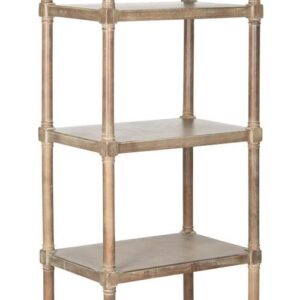 SAFAVIEH American Homes Collection Odessa Grey 5 Tier Bookcase |Sepia