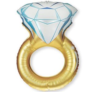 sorry to diamond engagement ring bling 37" bridal shower wedding mylar foil balloon