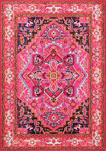 nuLOOM Vintage Mackenzie Accent Rug, 3x5, Violet Pink