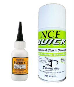 hot stuff – hot stuff super t medium ca glue (2oz) & ncf quick aerosol accelerator (6oz)