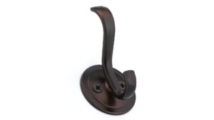 richelieu hardware bp84025borb classic metal hook, brushed oil-rubbed bronze