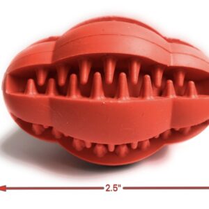 Nibble Pet Products Healthy Teeth Interactive Dog Toy Chew, Red