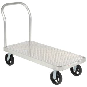 platform truck with diamond deck, aluminum, 60 x 30, 2400 lb. cap.