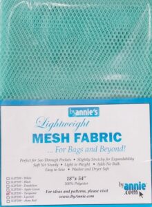 by annie mesh fabric lightweight 18"x 54" turquoise, 18" by 54"