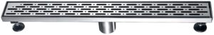 dawn lro240304 contemporary rio orinoco river series linear shower drain, 24"