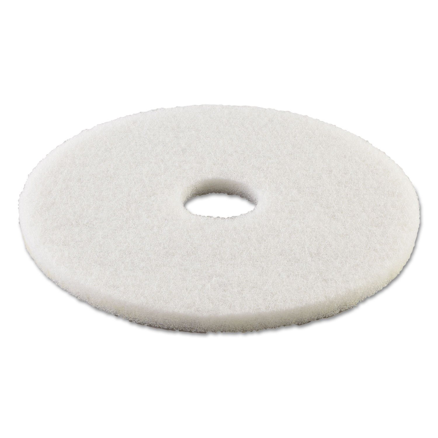 16" Standard Floor Pads, White, 5/Pack