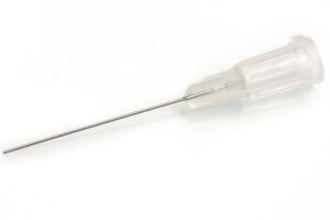 10 pack - dispensing needle 1" - blunt tip luer lock (27 gauge, white)