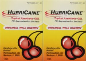 beutlich lp pharmaceuticals hurricaine topical anesthetic gel, wild cherry, 1 ounce- pack of 2