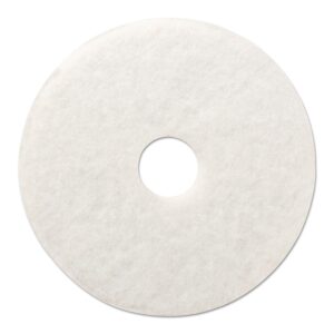 16" Standard Floor Pads, White, 5/Pack