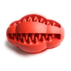 Nibble Pet Products Healthy Teeth Interactive Dog Toy Chew, Red