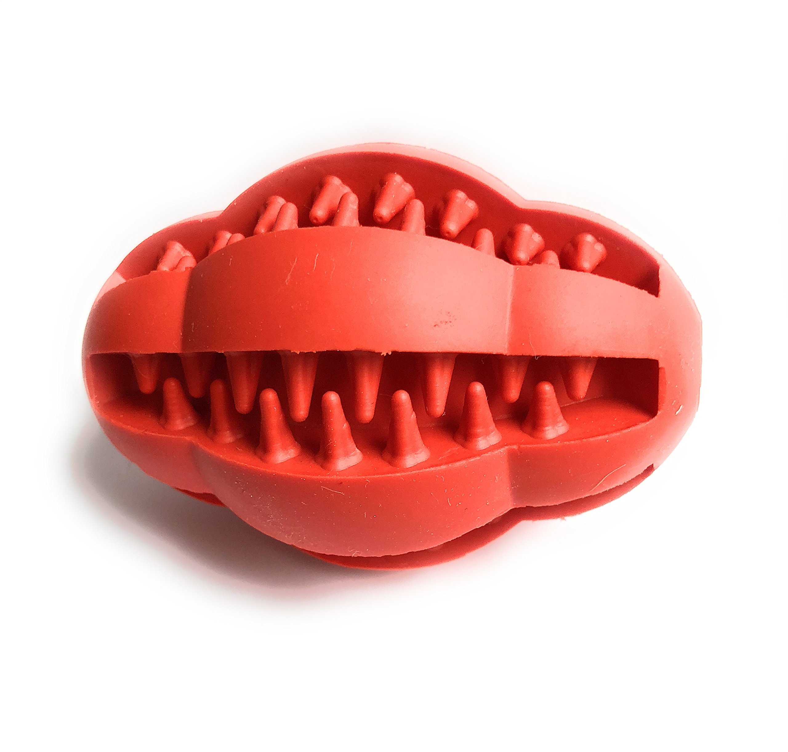 Nibble Pet Products Healthy Teeth Interactive Dog Toy Chew, Red