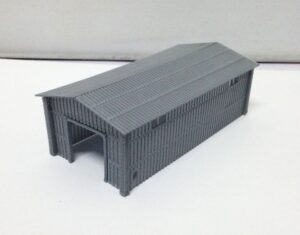 outland models train large metal style shed for warehouse/factory z scale