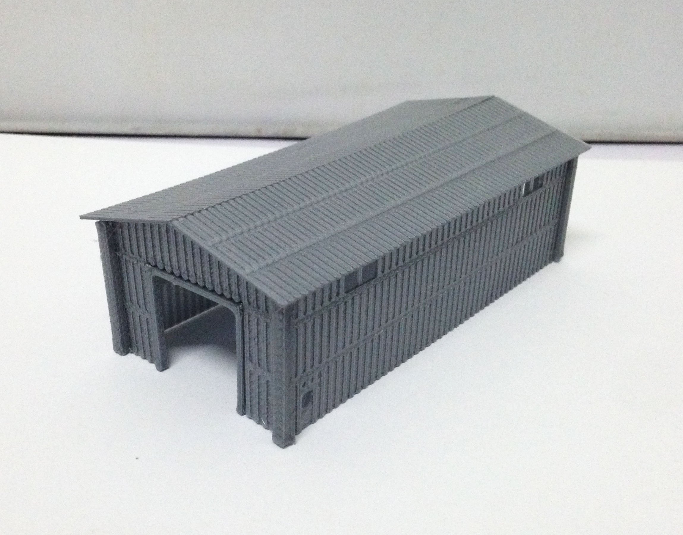 Outland Models Train Large Metal Style Shed for Warehouse/Factory Z Scale